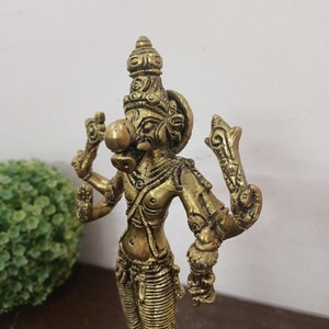Brass Lord Vishnu Varaha Avatar Statue Third Incarnation | Standing ...