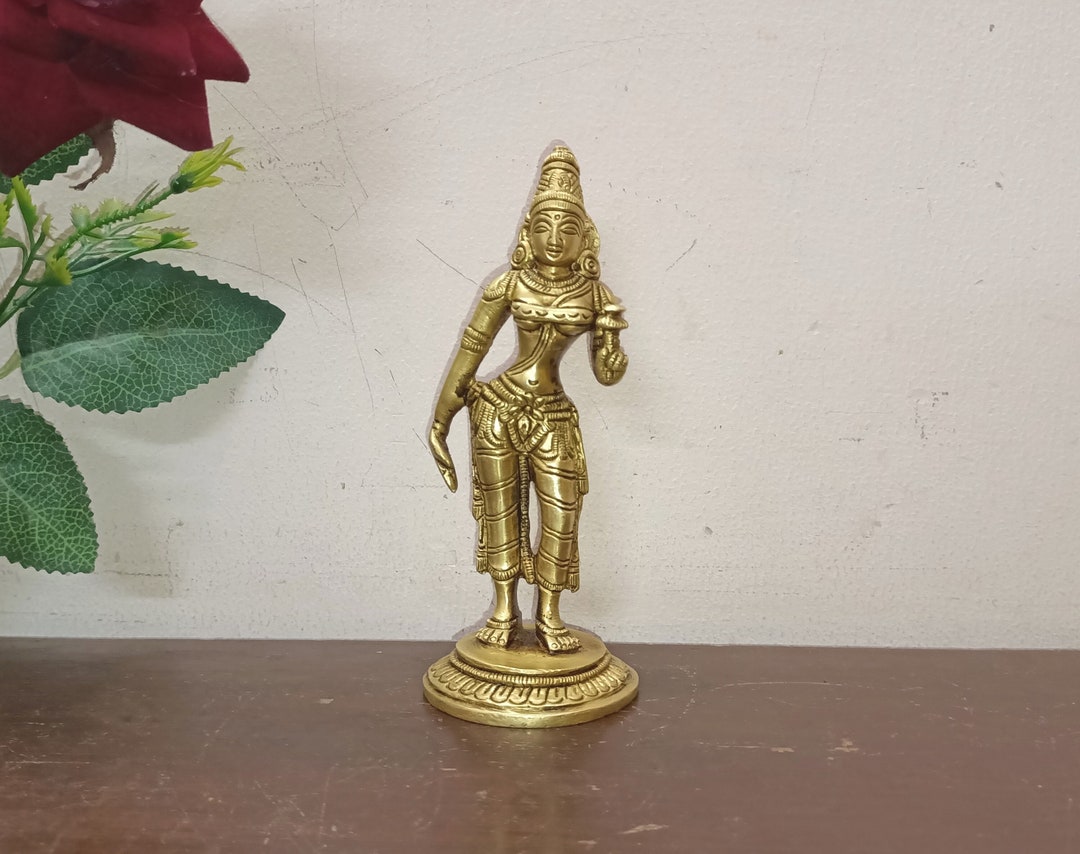 Subhadra Devi Statue | Brass Chitra Goddess Idol | Classical Theme Home ...