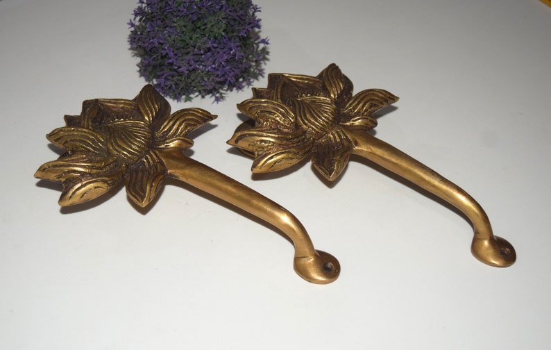 Coconut Tree Shape Deep Carving Door Pull | Coastal Beach Tropical ...