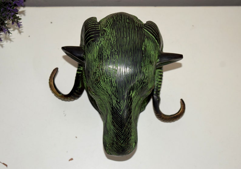 Baphomet Trophy Head to Brass Wall Decor Rams Animal Sculpt - Etsy