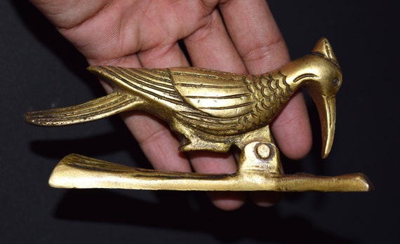Brass Woodpecker Design Door Bell Ring Hand Carved Sparrow - Etsy
