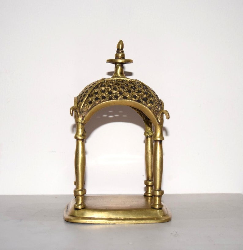 Brass Ritual Prayer Temple | 7'' Inches God House | Place of Worship - Etsy