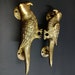 Macaw Bird Design Door Handle | Lacquered Brass Parrot Bedroom Door ...