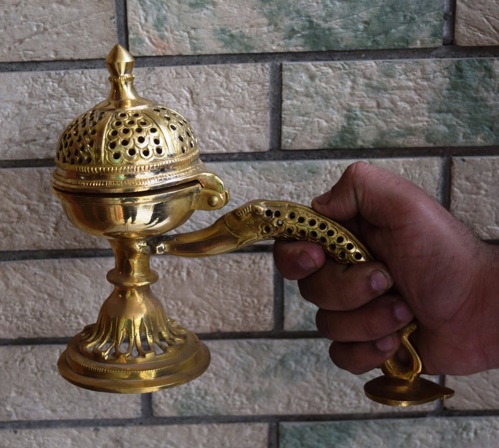 Fragrance Stick Incense Holder Brass Dhoop Dhani Stand - Etsy
