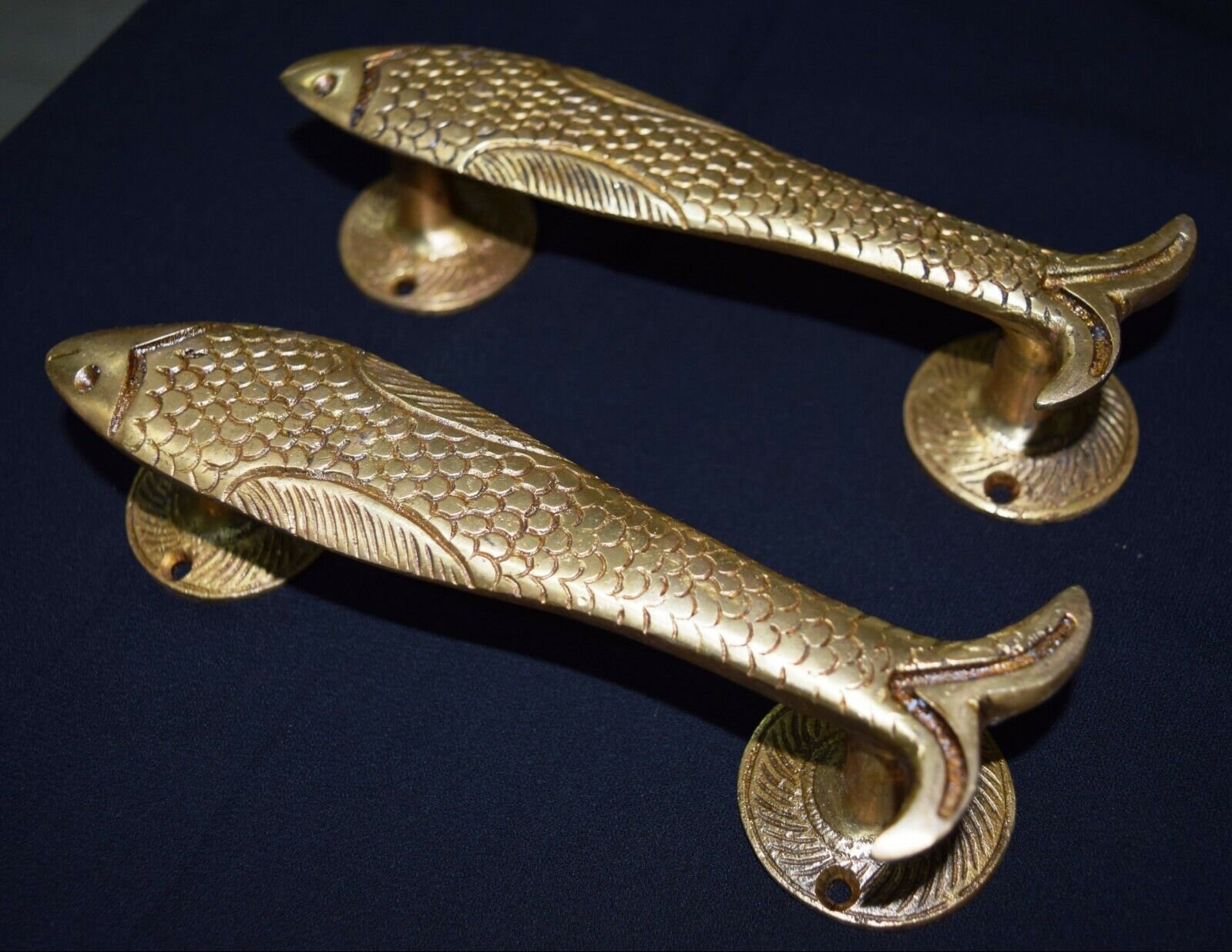 Fish Door Handle Brass Fish Door Pull | Etsy