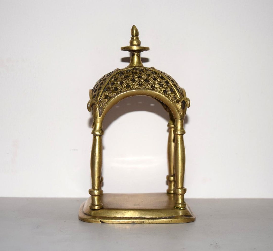 Brass Ritual Prayer Temple | 7'' Inches God House | Place of Worship - Etsy