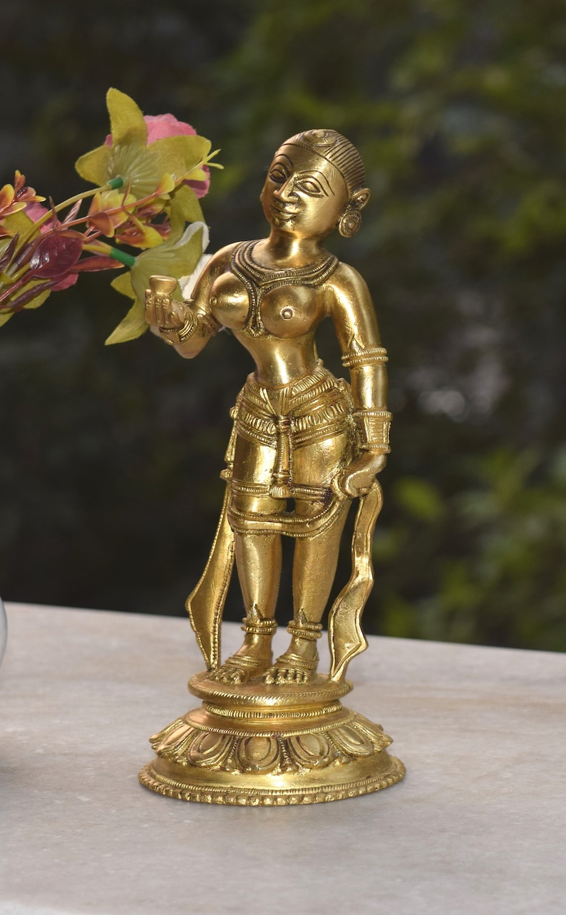 Pala Dynasty Devi Goddess Dakini Statue Modern Brass Figure - Etsy