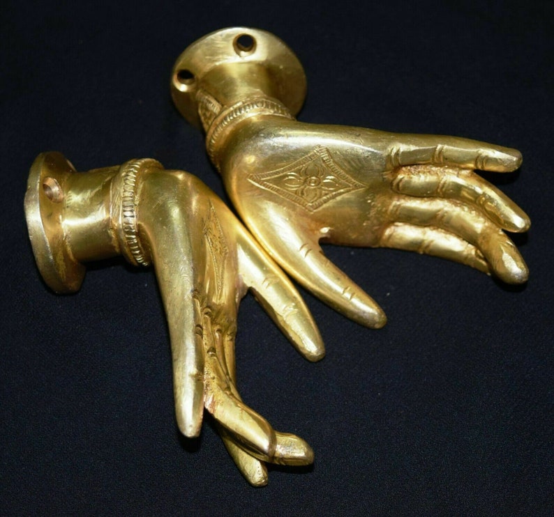 Lady Hand Door Pull Brass Dancing Girl's Hand Shape Door | Etsy