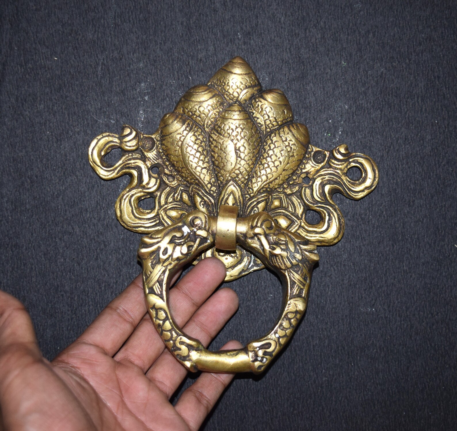 Brass Shell Shape Door Bell Bunch of Conch Shell Door | Etsy