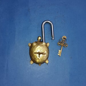 Thai Turtle Padlock | Brass Hardware Safety Doors and Locks | Tortoise ...