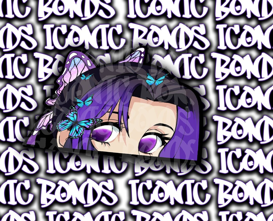 Oni Slayer Insect Peeker Sticker Anime Car Decal Anime Stickers Anime ...