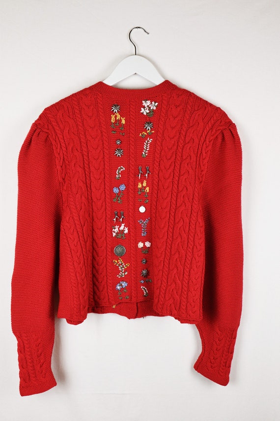 Traditional Cardigan Vintage Flower Embroidery ( Size… - Gem