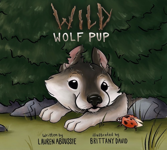 Cute Wolf Pup Cartoon