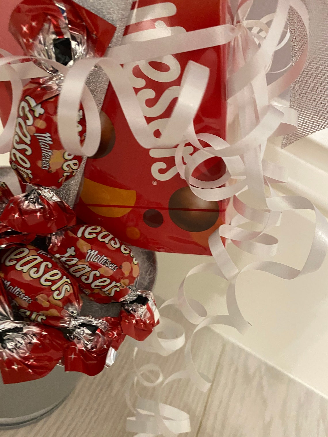 Maltesers Teasers Chocolate Sweet Tree With White Curling | Etsy UK