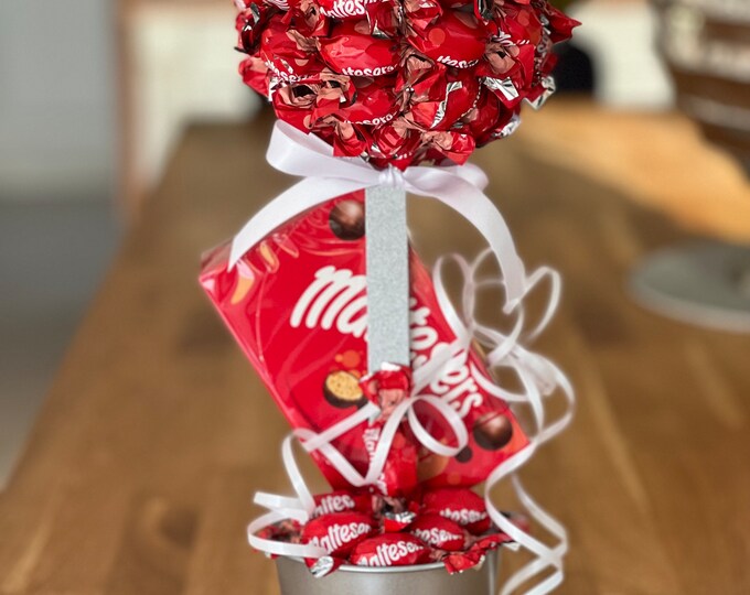 Maltesers Teasers Chocolate Sweet Tree With White Curling Ribbon Great ...