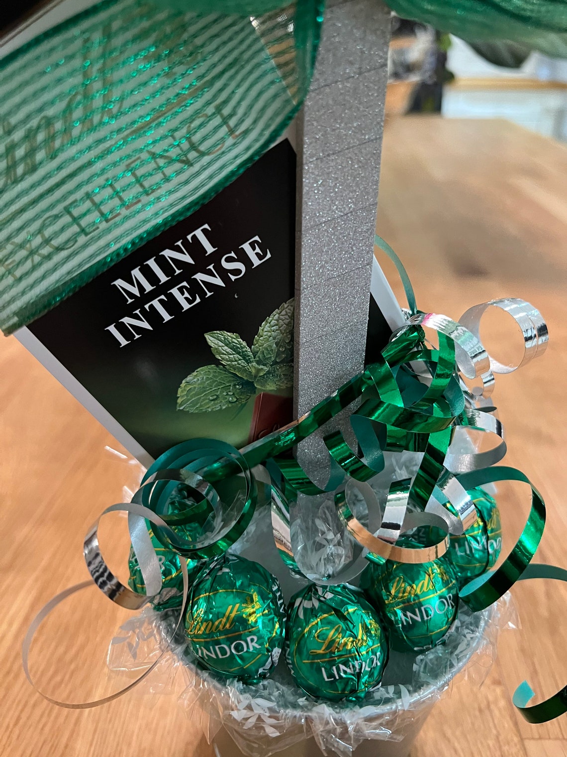 Lindt Lindor Green Mint Chocolate Sweet Tree | Etsy UK