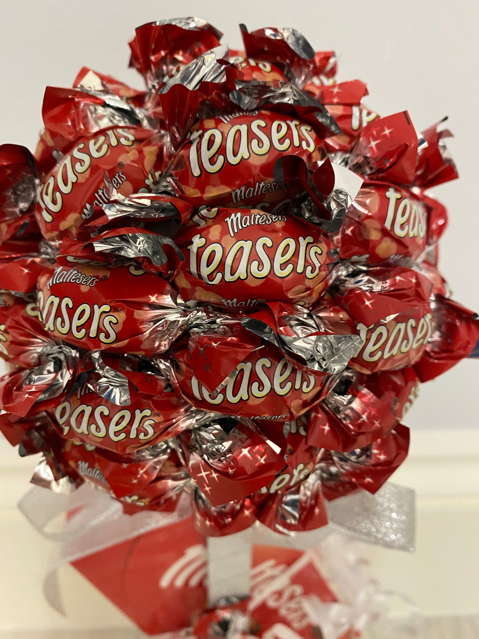 Maltesers Teasers Chocolate Sweet Tree With White Curling | Etsy UK