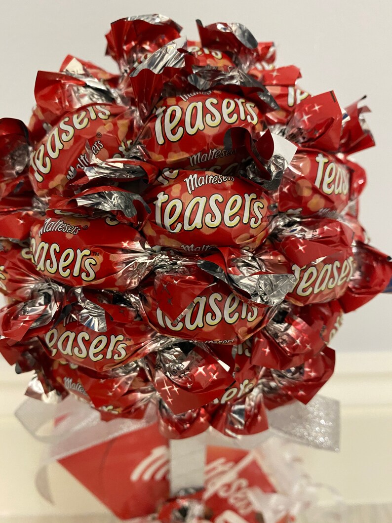 Maltesers Teasers Chocolate Sweet Tree With White Curling | Etsy UK