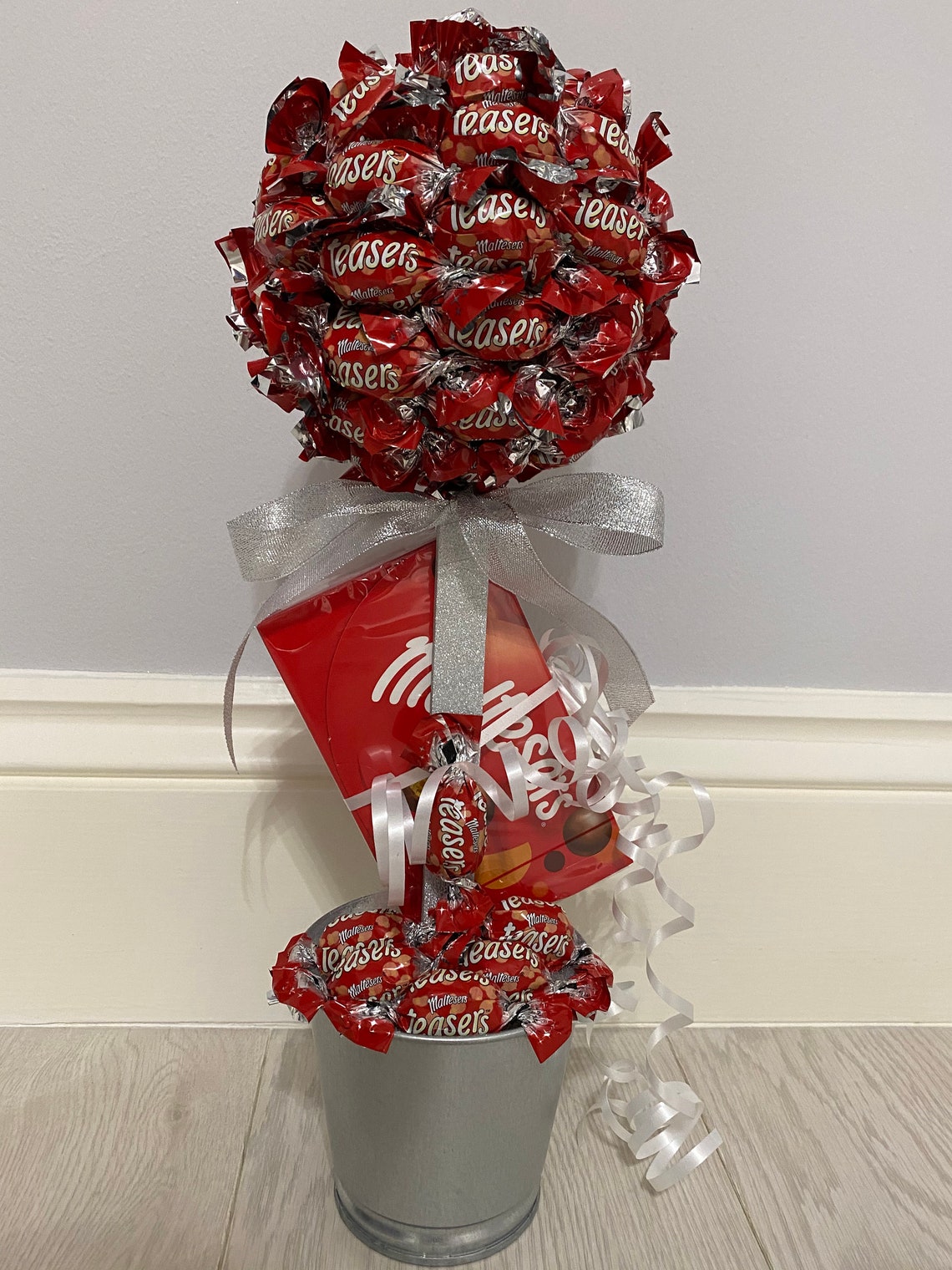 Maltesers Teasers Chocolate Sweet Tree With White Curling | Etsy UK