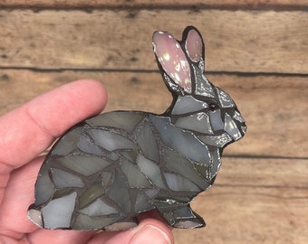 Rabbit Mosaic - Etsy