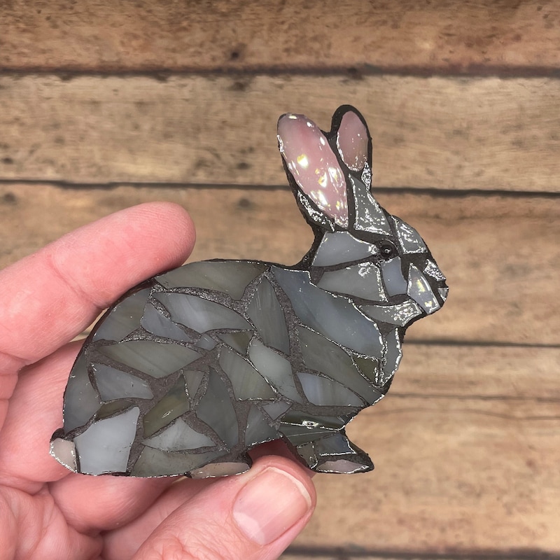 Rabbit Mosaic - Etsy
