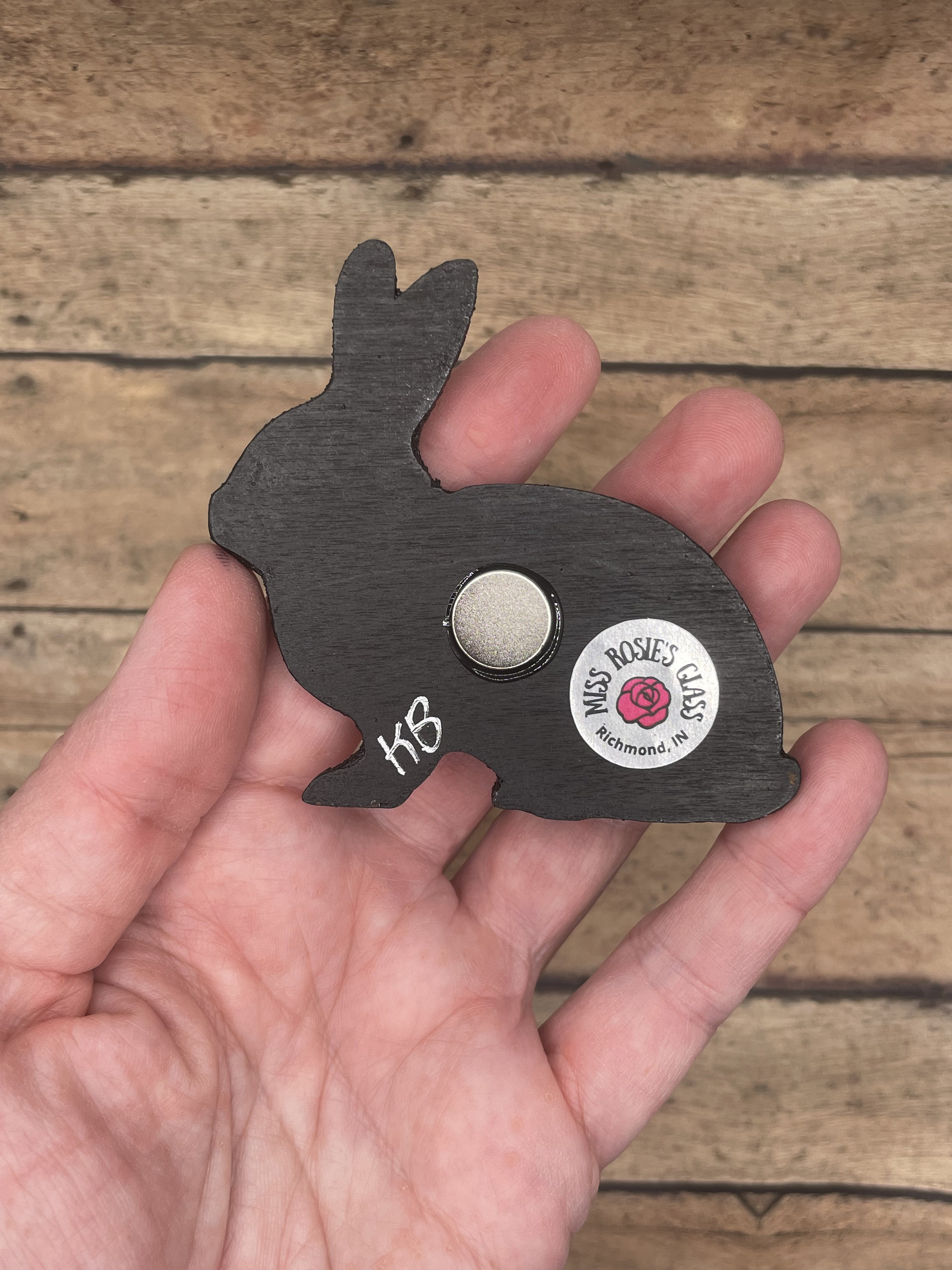 Bunny Rabbit Stained Glass Mosaic Magnet Ornament Wall | Etsy