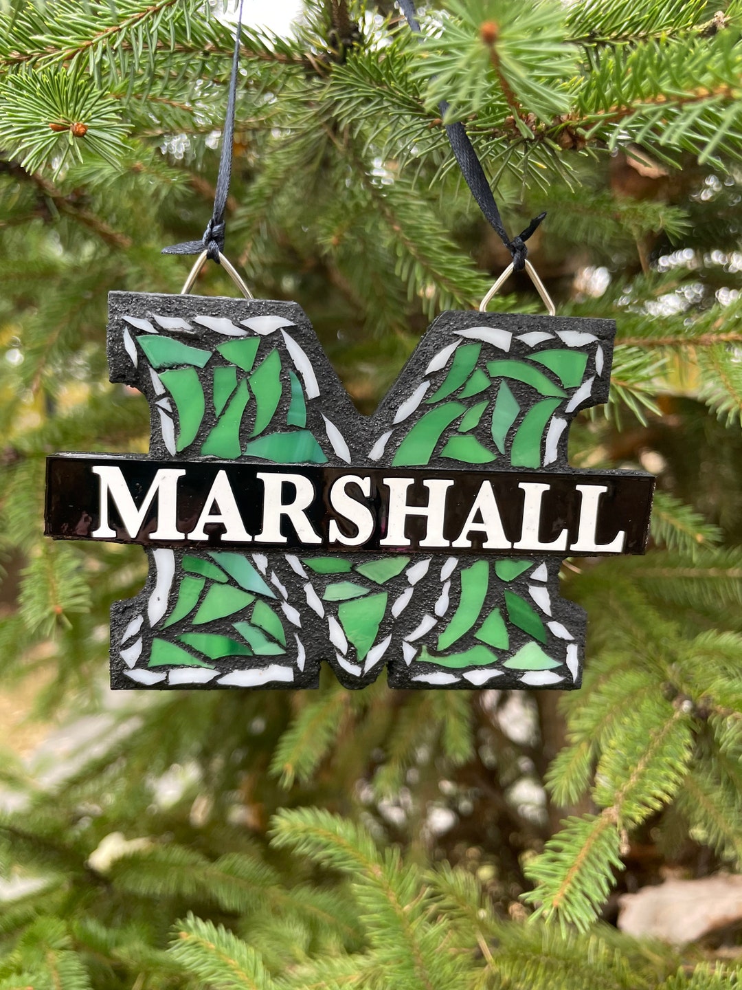 Marshall University Stained Glass Mosaic ( Magnet or Ornament ) - Etsy