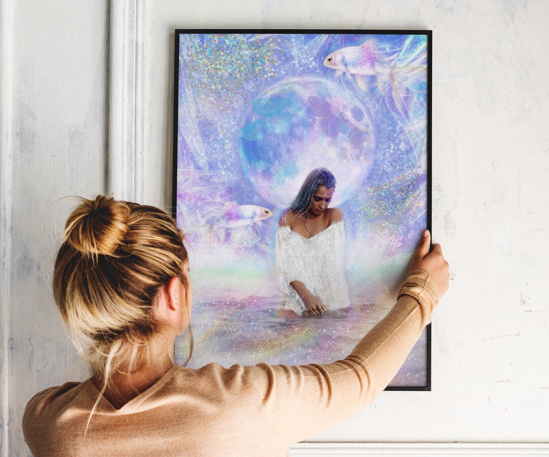 Pisces Art Print | Pisces Wall Decor | Pisces Wall Art | Pisces Sign ...