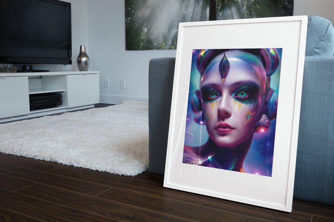 Alien Goddess Portrait, Glamour Shot of Extraterrestrial, Alien Art ...