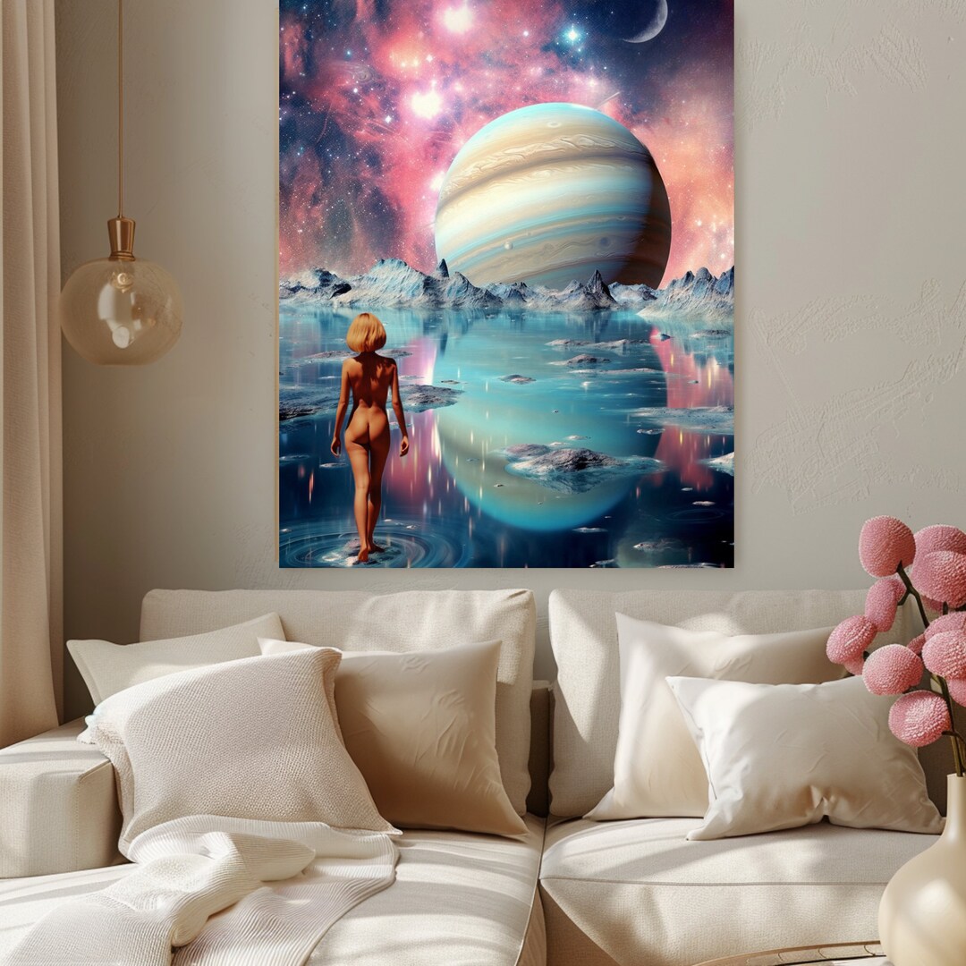 Jupiter Dreamscape Art Print - Surreal Space and Planetary Landscape ...
