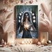 Moonlight Enchantress Art Print Lunar Phases Portrait Mystical Moon ...