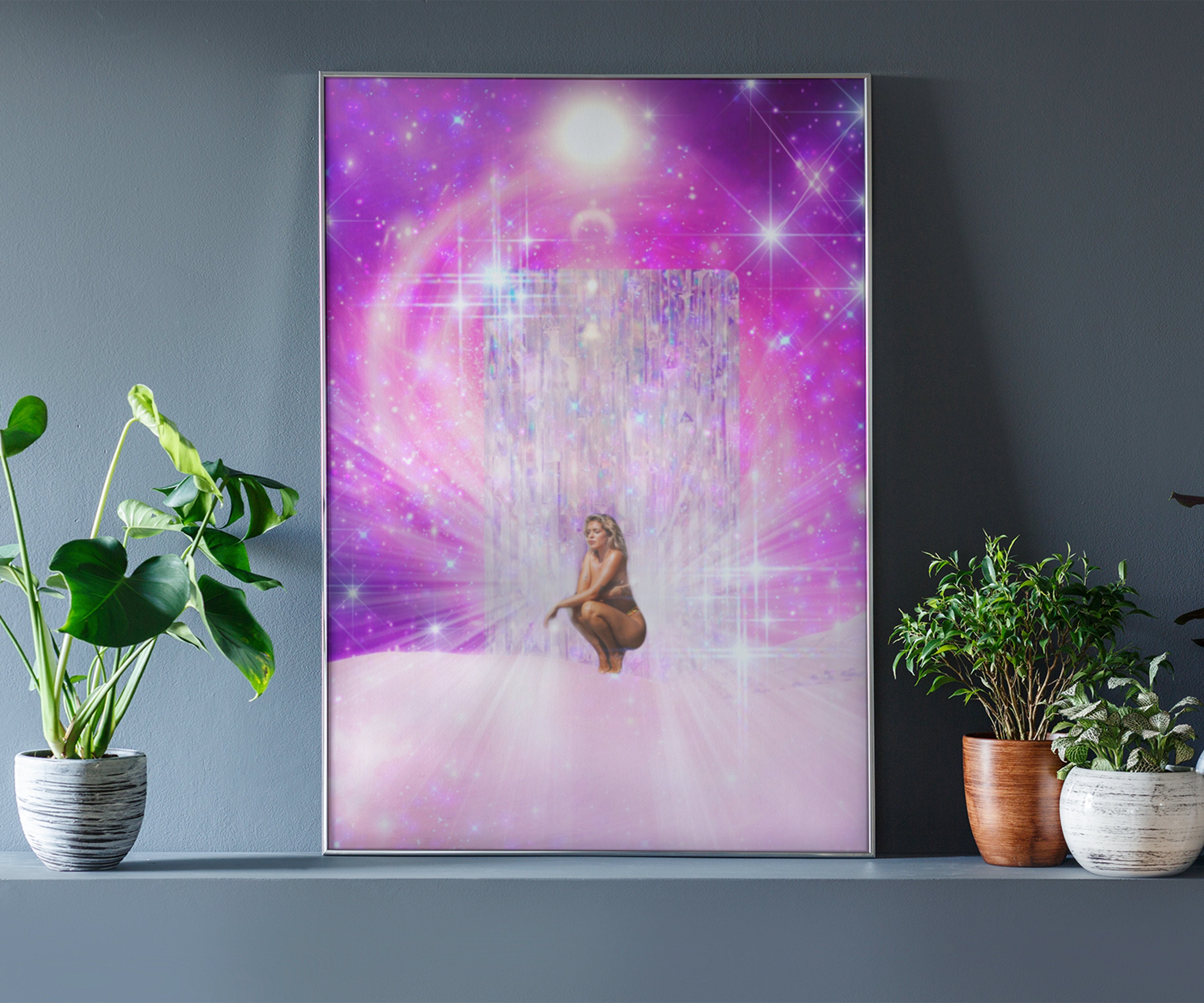 2/22/22 Portal Collage Art Divine Feminine Art Print Ethereal, Glittery ...