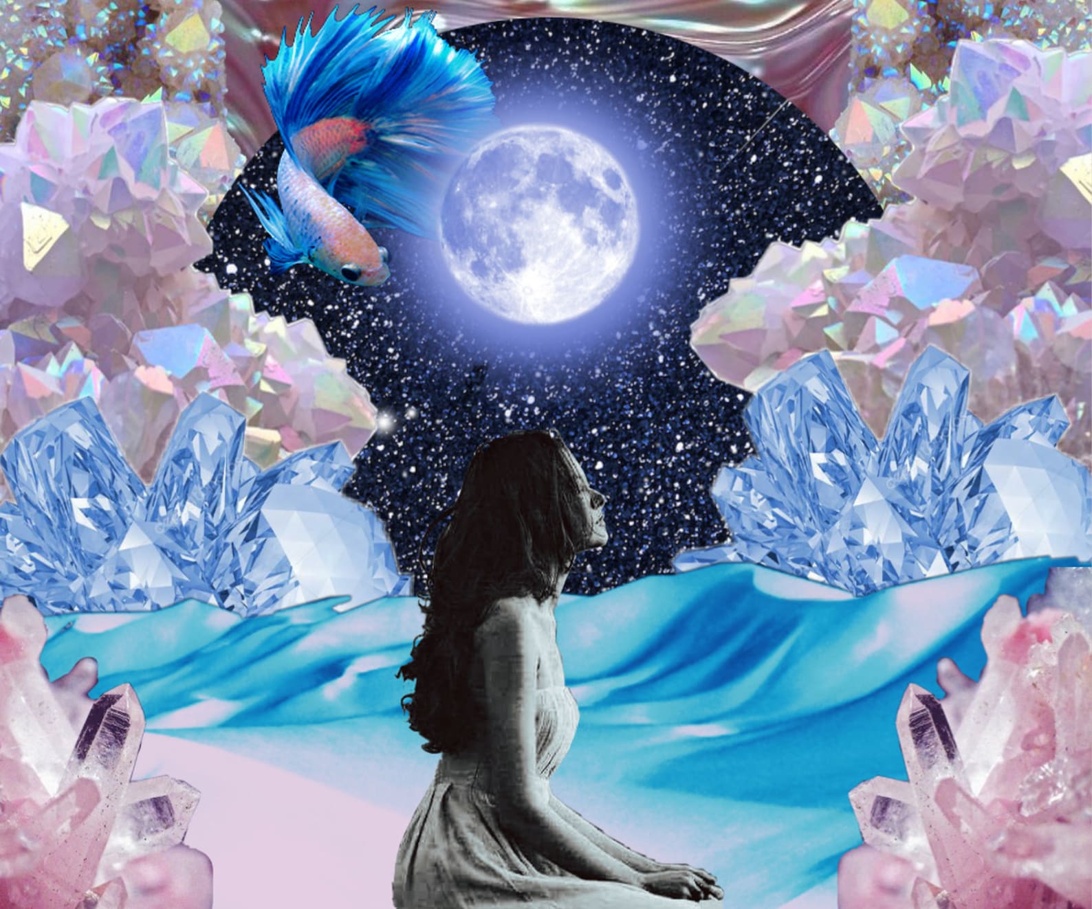 Pisces Art Print Pisces Wall Decor Divine Feminine Wall - Etsy