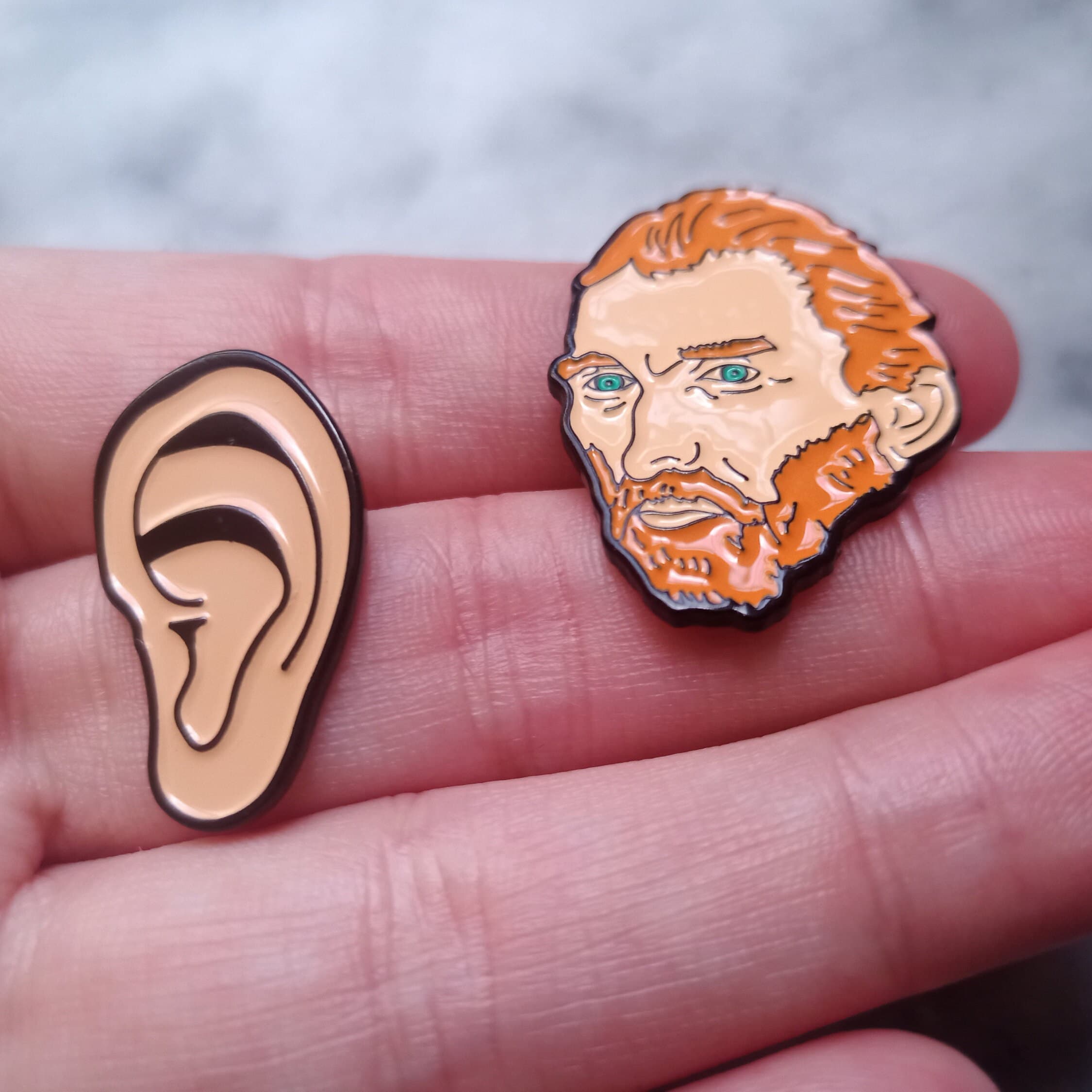 Vincent Van Gogh Ear Enamel Pin - Etsy
