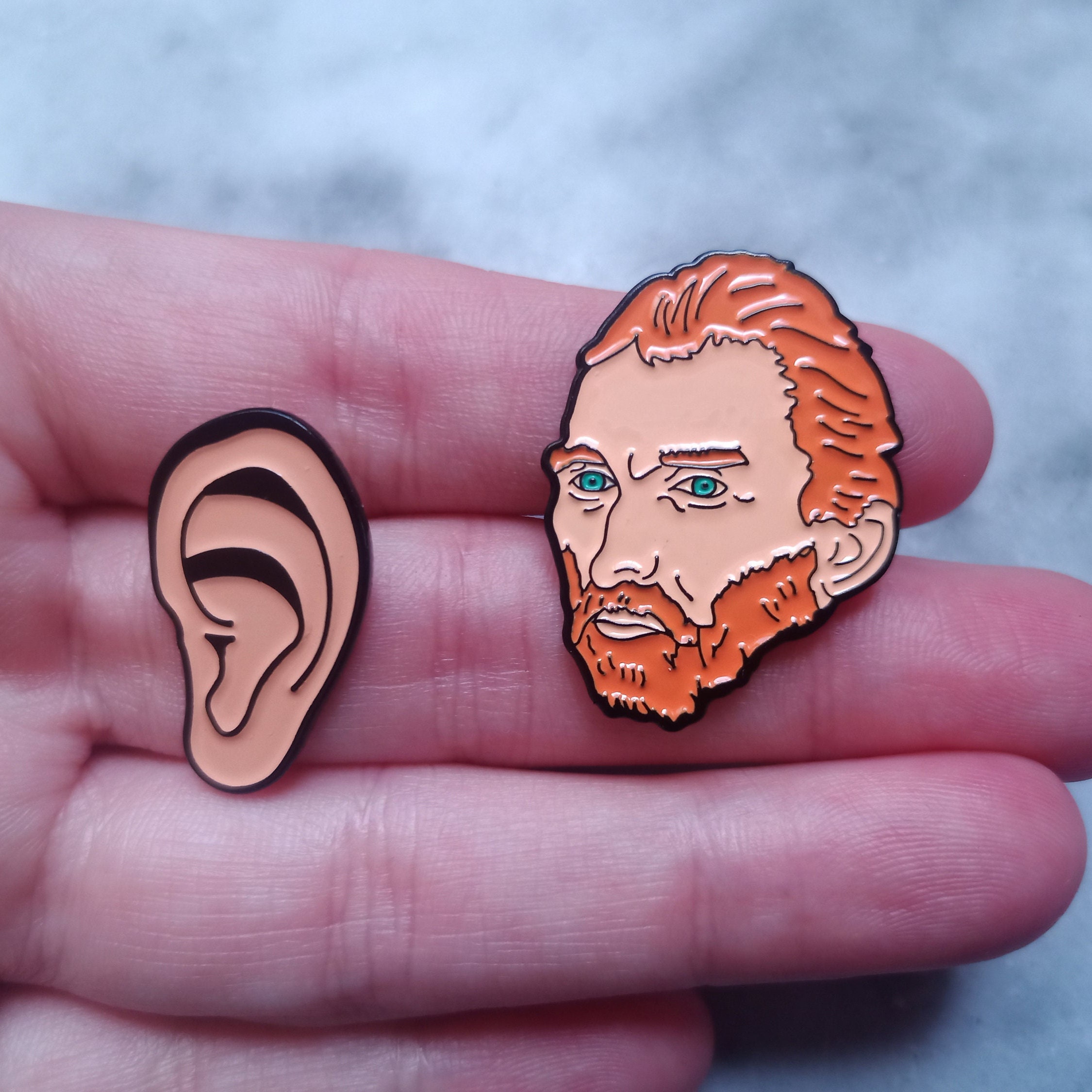 Vincent Van Gogh Ear Enamel Pin - Etsy