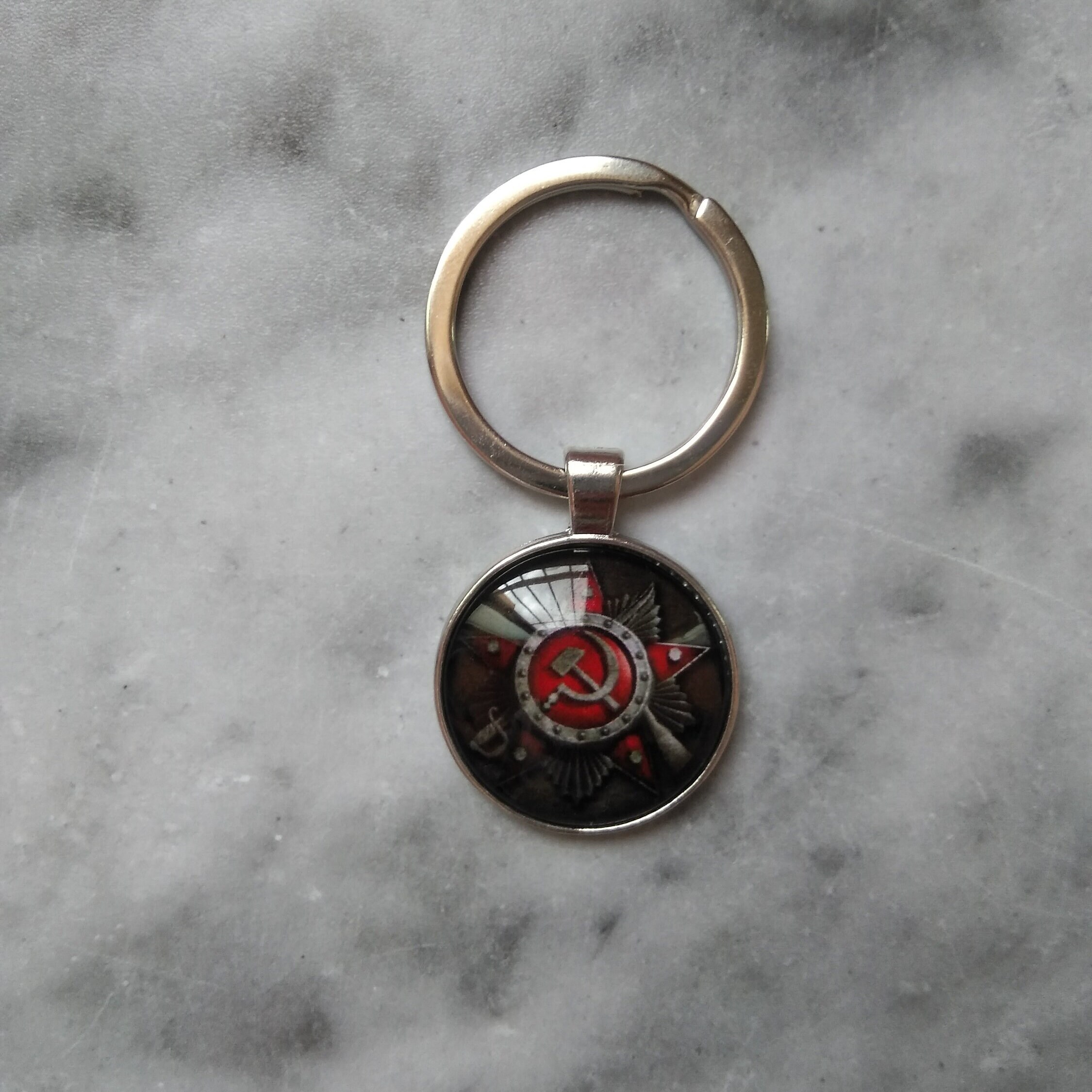 USSR Hammer and Sickle Soviet Communist Socialist Keychain - Etsy