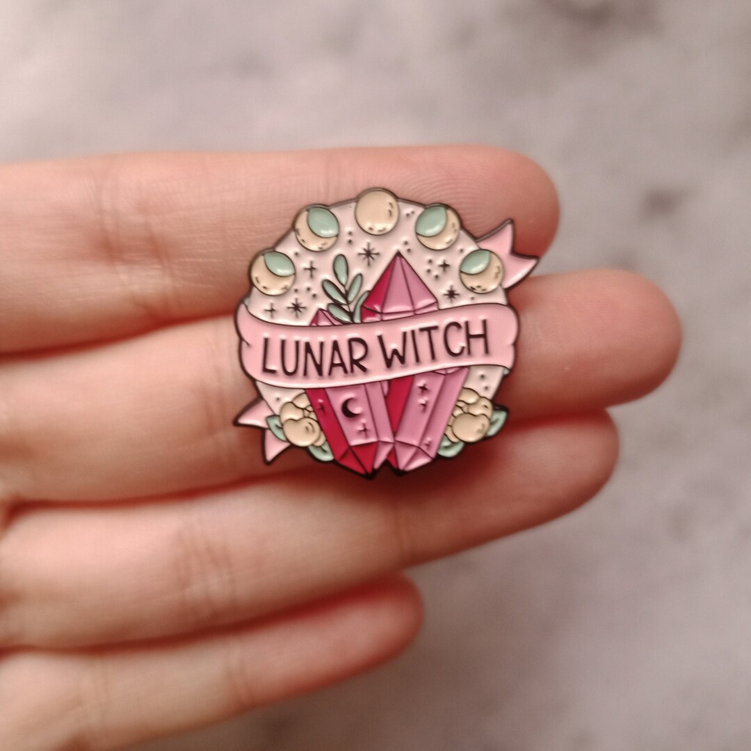 Magical Crystal Witch Enamel Pin - Etsy