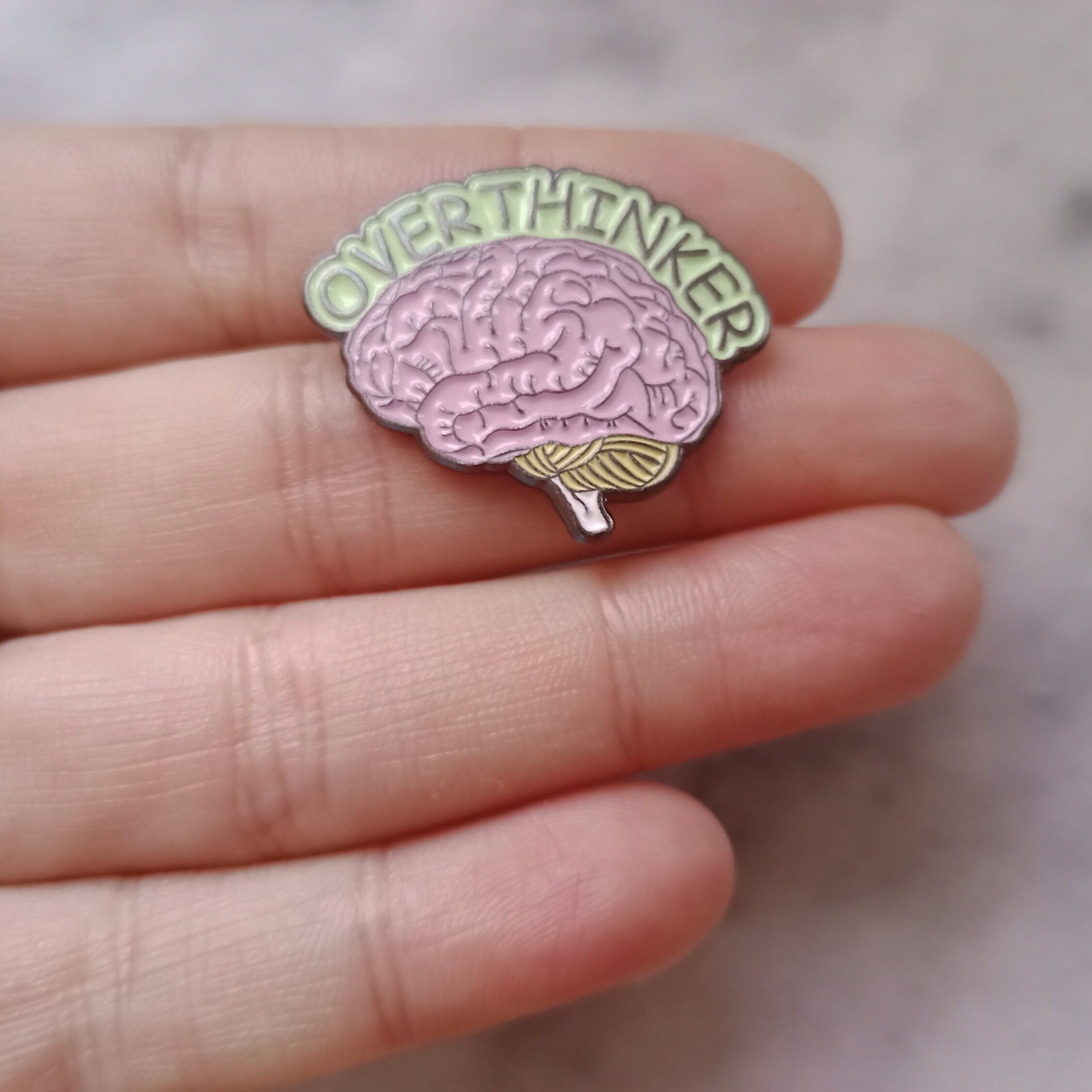 Overthinking Kills Enamel Pin - Etsy