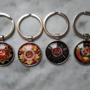 USSR Hammer and Sickle Soviet Communist Socialist Keychain - Etsy