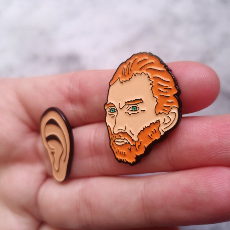 Vincent Van Gogh Ear Enamel Pin - Etsy
