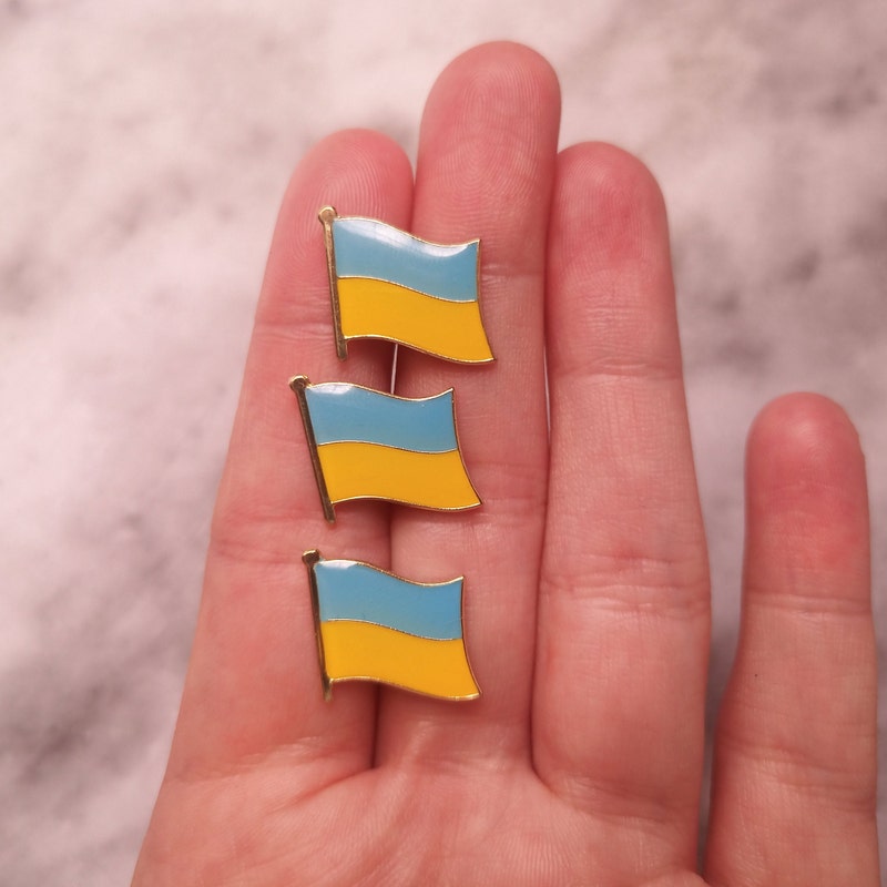 Ukraine Flag Pin - Etsy