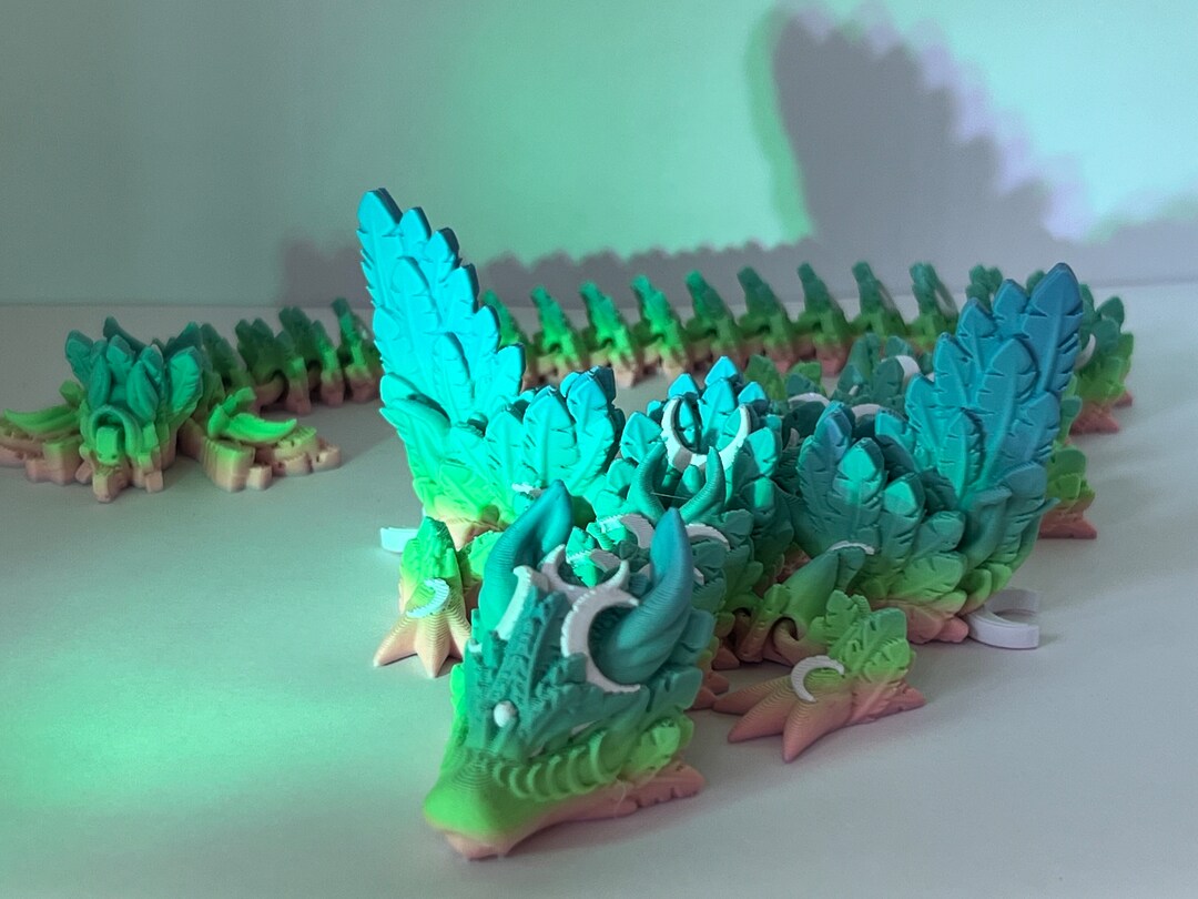 Lunar Wing Dragon Rainbow With White Moons - Etsy