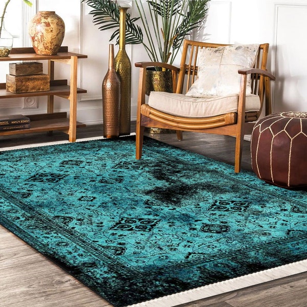 Turquoise Rug - Etsy