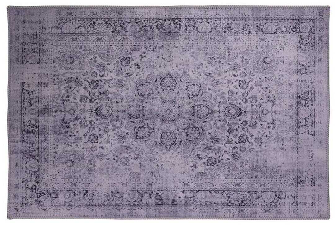 Persian Heriz Rug Light Purple Black Rug Oriental Medallion - Etsy