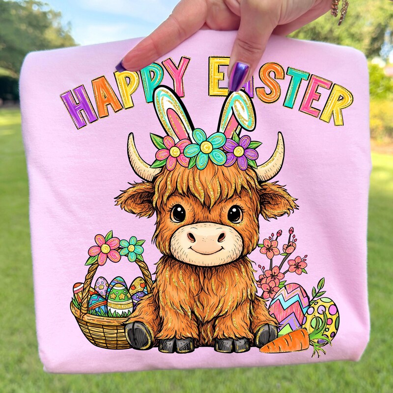 Highland Cow Easter Basket - Etsy