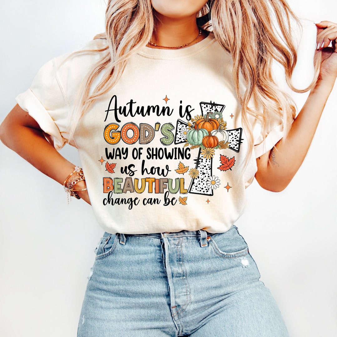 Christian Fall Png, Fall Cross Png, Fall Shirt Design, Religious Jesus ...