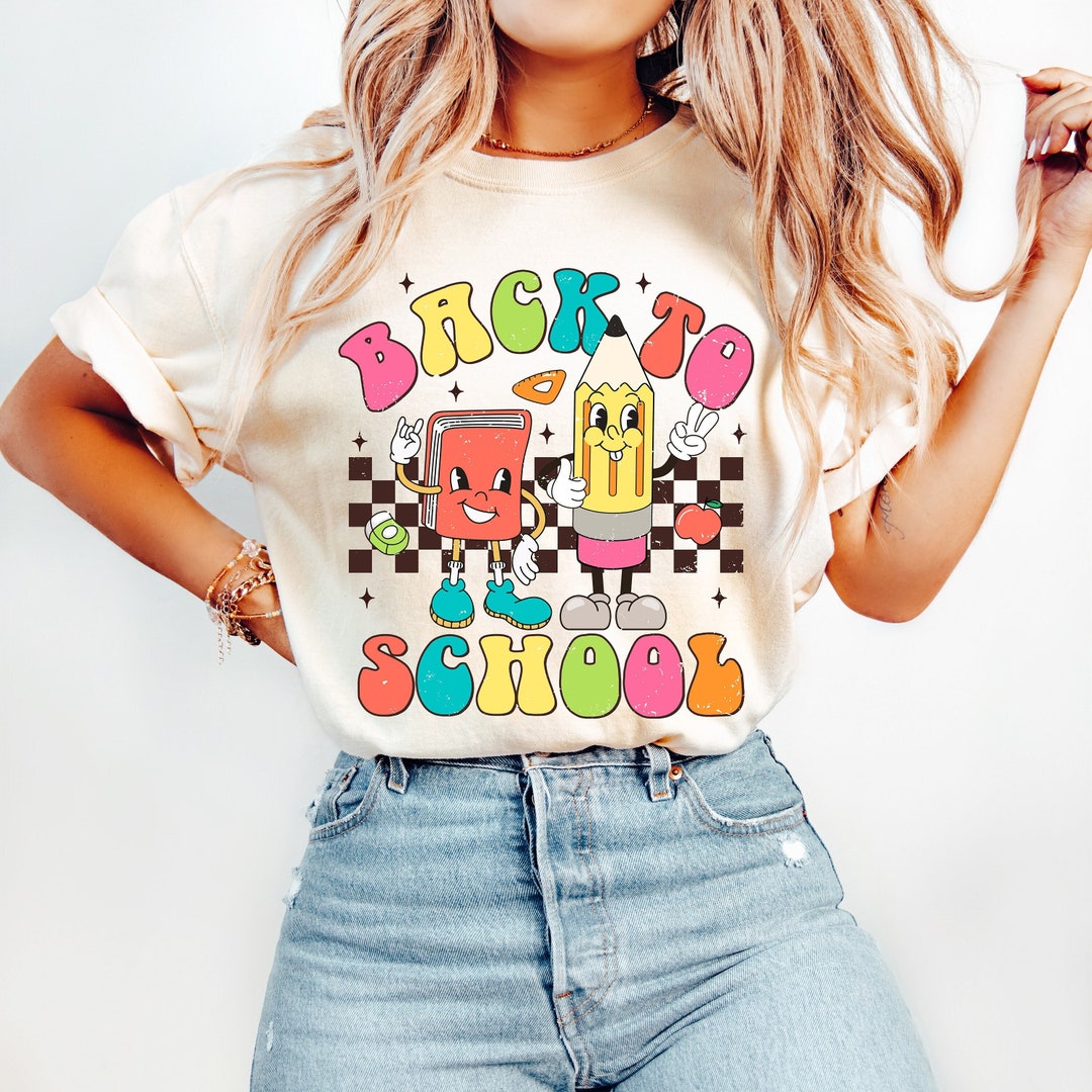 Back to School Png, Retro Teacher Png, First Day of School Png, Teacher ...