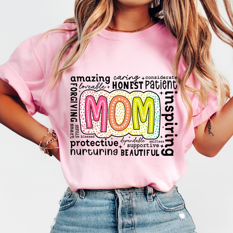 She is Mom PNG, Retro Mother PNG, Blessed Mom Png, Mom Shirt, Mom Life ...