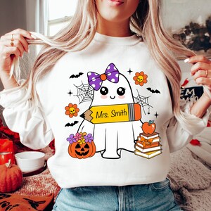 Teacher Halloween Png, Halloween Teacher Pencil Png, Back to School ...