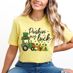 Pushing My Luck St Patricks Day PNG, Funny St Patricks Day Shirt Design ...